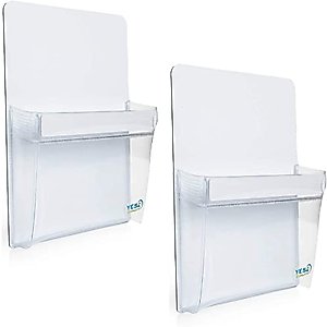 YES4QUALITY Magnetic Pen Holder for Refrigerator with Strong Magnetic Back (2 Pack) - Dry Erase Marker Holder Ideal for Whiteboard, Fridge - Pencil Cup (2 Pack)