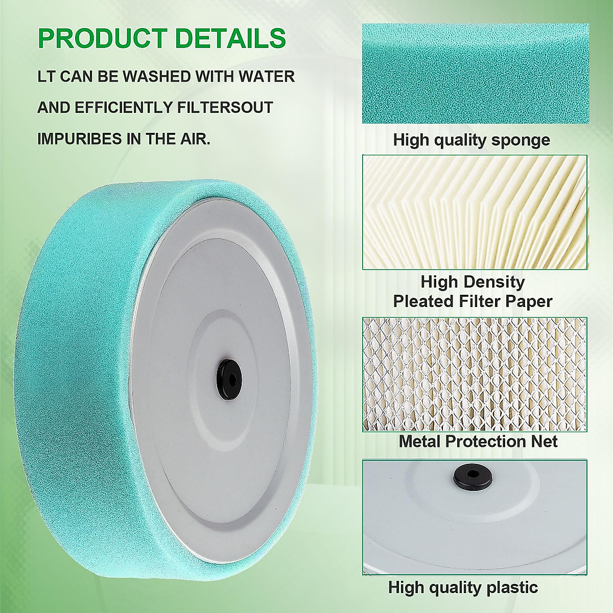 263-32610-a1 Air Filter Fits Robin Subaru 263-32610-01 EH65 EH63 EH64 Combo 0187-6068 263-32610-01 263-32610-A1 Ariens 21527200 21527400