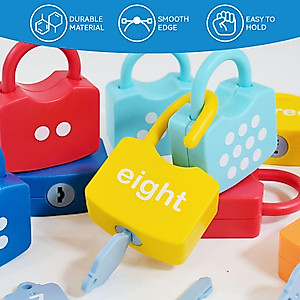 YYDeek Montessori Toys for 3 Year Old, Preschool Activities Toys Games for Toddler, Lock & Key Counting Toys for Toddlers, Math Manipulatives for Preschool Kindergarten Learning & Education