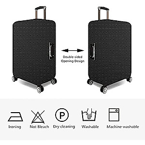 7-mi Travel Luggage Cover Protector, Washable Suitcase Protector Anti-scratch Spandex Baggage Covers Fits 23-25 Inch Luggage