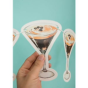 Espresso Martini Party Banner,Espresso Martini Theme Bachelorette/Birthday Party Decorations, Martini Bar Party Decor,Cocktail Party Decorations,A Tini Bit Older,Weenies & Tinis Theme Party Supplies