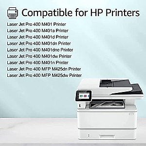 greencycle Compatible Toner Cartridge Replacement for HP 80A CF280A Work with Laserjet Pro 400 M401a M401d M401n M401dne MFP M425dn Printer (Black, 1-Pack)