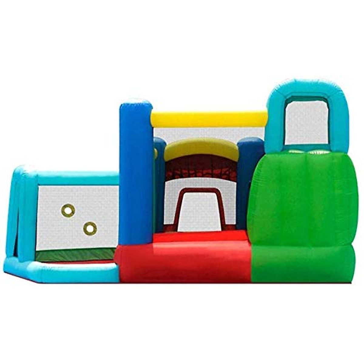 Inflatable Castle and Slide,S Children S Slides Outdoor Small Football Fields Children S Trampolines Square Playgrounds Children S Playpens Colors 450 360 245Cm