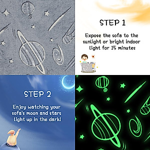 Kids Couch Extra Wider Seating Toddler Couch, 2-in-1 Toddler Soft Couch Fold Out Convertible Sofa to Lounger for Girls and Boys