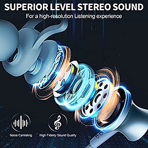 JAKPAK Wireless Earbuds Neckband Bluetooth Headphones for Samsung Galaxy S23, Wireless Headset with Mic 35H Playtime Noise Cancelling HiFi Stereo Deep Bass Magnetic Sport Headsets for iPhone Samsung