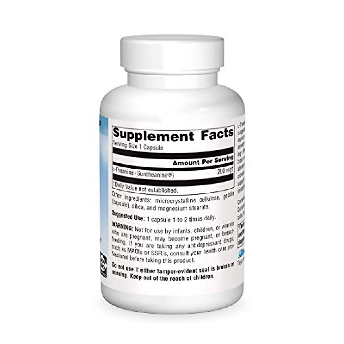 SOURCE NATURALS Serene Science L-Theanine 200 Mg Capsule, 120 Count