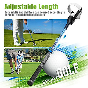 YOGES VR Golf Club Handle Compatible with Oculus Quest 2, Adjustable Length Realistic Golf Club Attachment for Quest 2, Virtual Reality Grips Accessories for Golf +, Golf 5 eClub