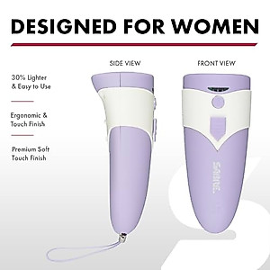 SABRE 3-in-1 Stun Gun with Personal Alarm & LED Flashlight, 1.69 µC Charge, Loud 130dB Alarm, 130 Lumen LED Light (3 Modes), Rechargeable Battery, Compact-Ergonomic Design, Travel Case & Charging Cord