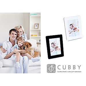 6x8 Cute Colorful Safe Design Cubby Ultra Light Pictures Frame (All Black)