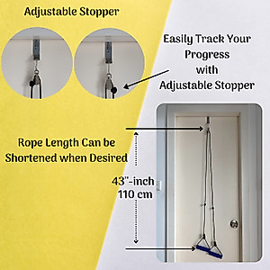 X-hero Shoulder Pulley Exercise with Arm Rehab Pulley System (Metal Bracket) for Physical Therapy Exercise Equipment, Over The Door Pulley Rehabilitation & Stretching Rope, Range for Frozen Shoulder