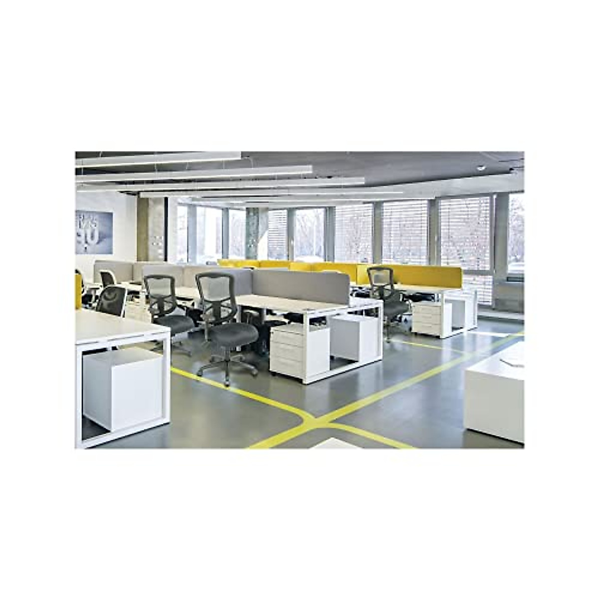 Alera ALEEL41ME10B Elusion Series High-Back Multifunction Mesh Chair - Black