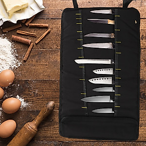 SHERCHPRY Cutlery Holder Chef Set chef bag roll bag 22 slots case cutlery carrier cooking tool holders for gifts culinary kitchen bag knives cleaver Utensil Set Cutlery Storage