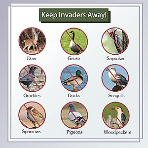 Kugge Bird Flash Tape (2in,360ft), Double Side Reflective Tape, Protect Your House, Garden, Orchard