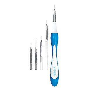 Piksters Interdental Brushes, 40 pk, Size 0, Interdental Tooth Brush for Very Fine Gaps, Gum Soft Bristles for Plaque Removal, Safe for Braces