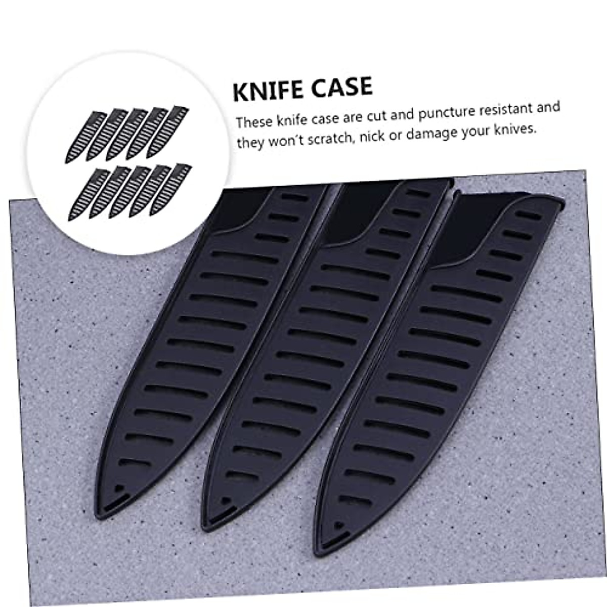 Holibanna Meat Cleaver Sheath 10pcs 8 Case Cutter Guard Sheath Cover Plastic Cutter Tool Edge Guard Kitchen Cutter Protector Protectors Kitchen Sheath Kitchen Protective Cover Protection