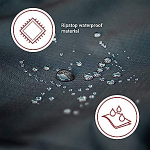 Indeed BUY ATV Cover Waterproof, 420D Heavy Duty Ripstop Material Black Protects 4 Wheeler From Snow Rain or Sun,102'' x44'' x 48''