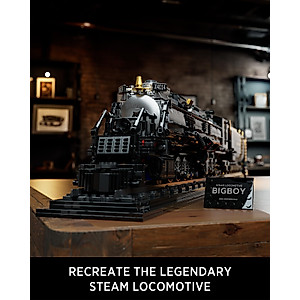 Nifeliz Big Boy Locomotive, Articulated Steam Locomotive Building Block Set, Legendary Steam Train Display Kit for Gift Giving (1,818 Pieces)