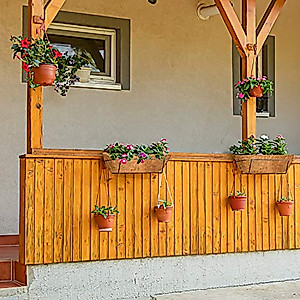 Vumdua 24" Trough Coco Fiber Replacement Liner, 2pcs Coco Liners for Planters, Natural Coconut Coir Planter, Garden Flower Vegetables Pot for Window Flower Box