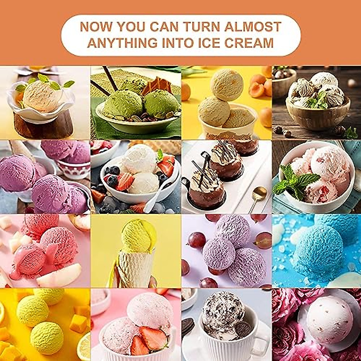 DISXENT 2/4/6PCS Creami Pints and Lids, for Ninja Creami Ice Cream Maker,16 OZ Creami Pints Safe and Leak Proof Compatible with NC299AMZ,NC300s Series Ice Cream Makers,Green-6PCS