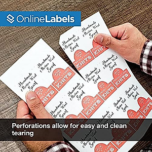 Printable Tags - 1.75 x 3 - Cardstock - Pack of 1,200, 100 Sheets - Inkjet/Laser Printer - Online Labels