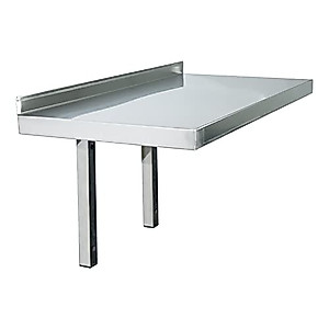 DULNICE Stainless Steel Wall Shelf Commercial Kitchen Shelves Mount Floating Shelving for Restaurant (39.4" x 12.6")