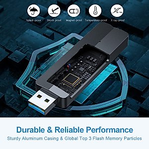 Vansuny External USB SSD 500GB Portable Solid State Drive, Up to 430MB/s - USB 3.1-USB A - Type C Compatible with Windows MAC Android PS4 PS5 Linux