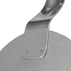 6 x 3 Flexible Stainless Steel Solid Turner Spatula for Griddle Grill, Square Edge Blade Grill Turner, Commercial Grade Turner by Tezzorio