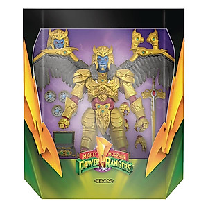 Super7 ULTIMATES! Mighty Morphin Power Rangers Goldar - 8" Power Rangers Action Figure with Accessories Classic TV Show Collectibles and Retro Toys