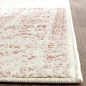 SAFAVIEH Adirondack Collection 6' Square Ivory / Sage ADR109V Oriental Distressed Non-Shedding Living Room Bedroom Dining Home Office Area Rug