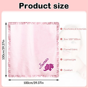 YBDLLE Personalized Baby Blankets with Child's Name, Custom Children's Blankets, Custom Newborn Blankets, Nursery Toddler Blankets, Personalized Baby Gift Blankets, Personalized Baby Swaddle Blankets
