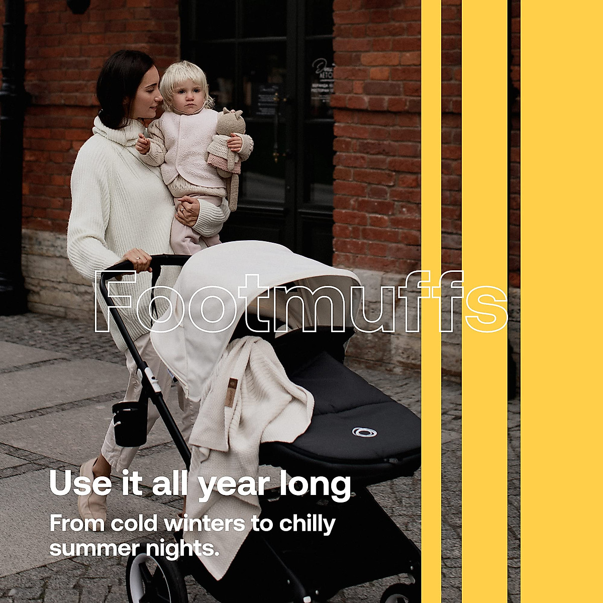 Bugaboo Footmuff, Grey Melange