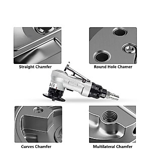 LOONPON Pneumatic Chamfering Tool, 45 Degree Beveling Machine, 1/4 inch Deburring Tool for Metal