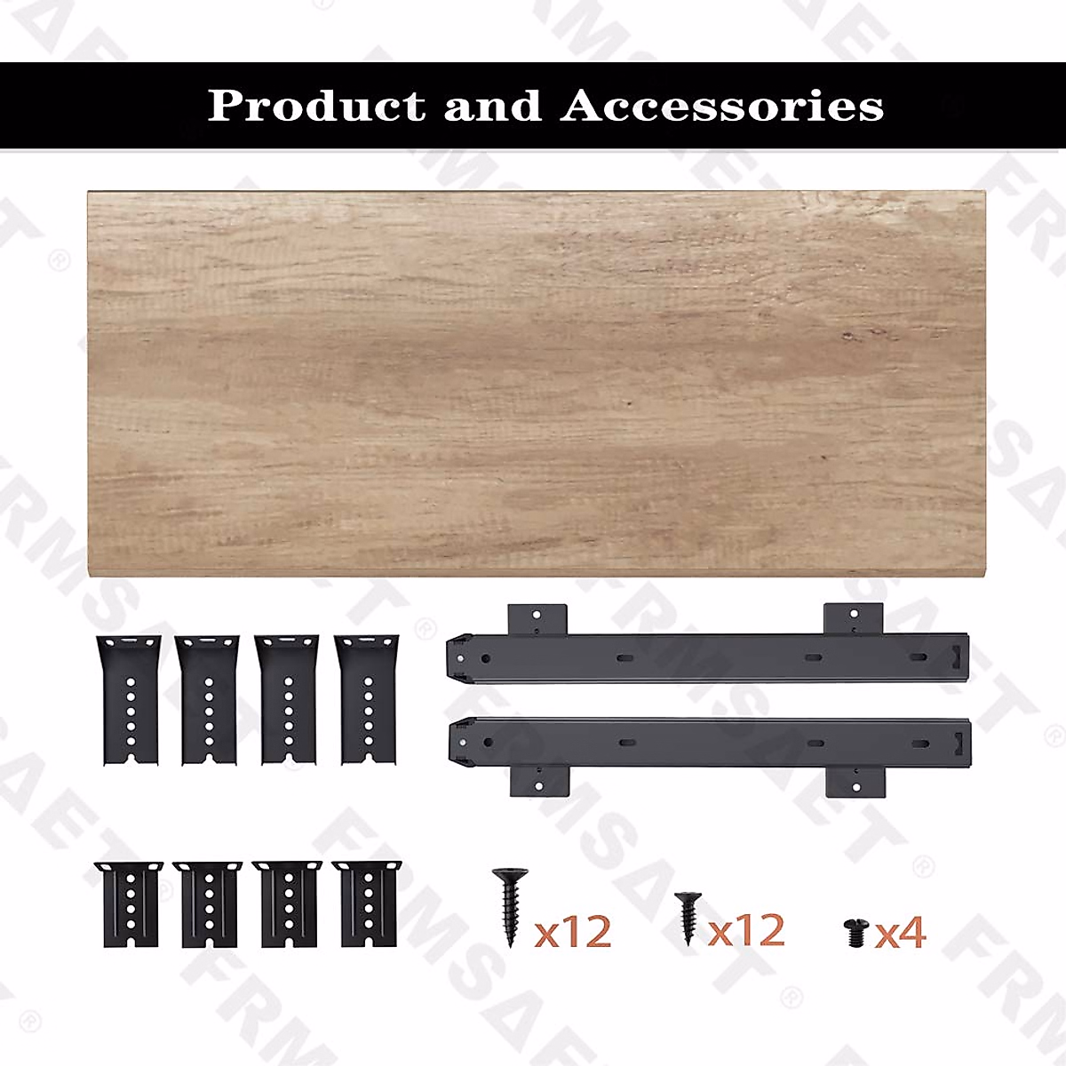 FRMSAET Furniture Accessories Office Product Desk Suits Hardware 20/24/30 inches Keyboard Drawer Tray Wood Holder Under Desk Adjustable Height Platform. (30 inches, Burlywood)