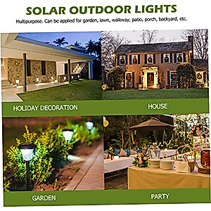 LABRIMP Lawn Decoration LED Balcony Decor Lamppost Solar Stake Lights Stakes Decorative Figurine Owl Patio Ground Outdoor Pathway Garden Light Ornament for Lamp Insert Yard Eagle