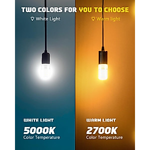 BOGDA Refrigerator LED Light Bulb KEI D34L Refrigerator Bulb Light Replacement Fit for Frigi-daire Ken-More-2 Packs (3.5W 85V-265V E27 2700K Warm Light)