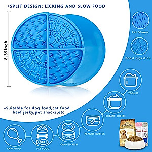 Dog Lick Treat mat Dog Slow Feeder Dog Licking Mat Pet Calming Mat Anxiety Relief Dog Cat Training Lick Wet Food Mat Perfect for Food Mat for Dogs