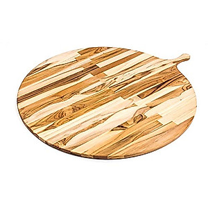 TeakHaus Round Atlas Board (Large) | 32.5" x 28" x 0.55"