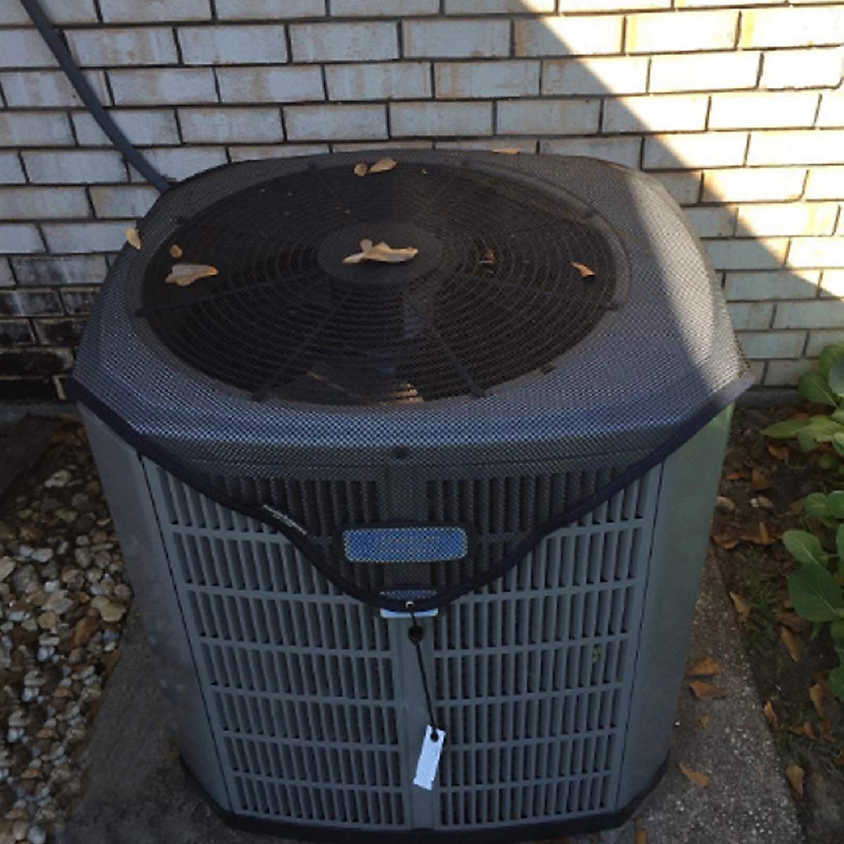 Air Conditioner Leaf Guard Central Air Conditioner Cover Keeps Out Leaves Cottonwood and Debris-Black