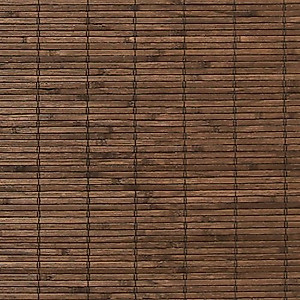 Radiance 2216312E Cordless Dockside Flatstick Bamboo Roman Shade, Cocoa, 35 in. W x 64 in. L