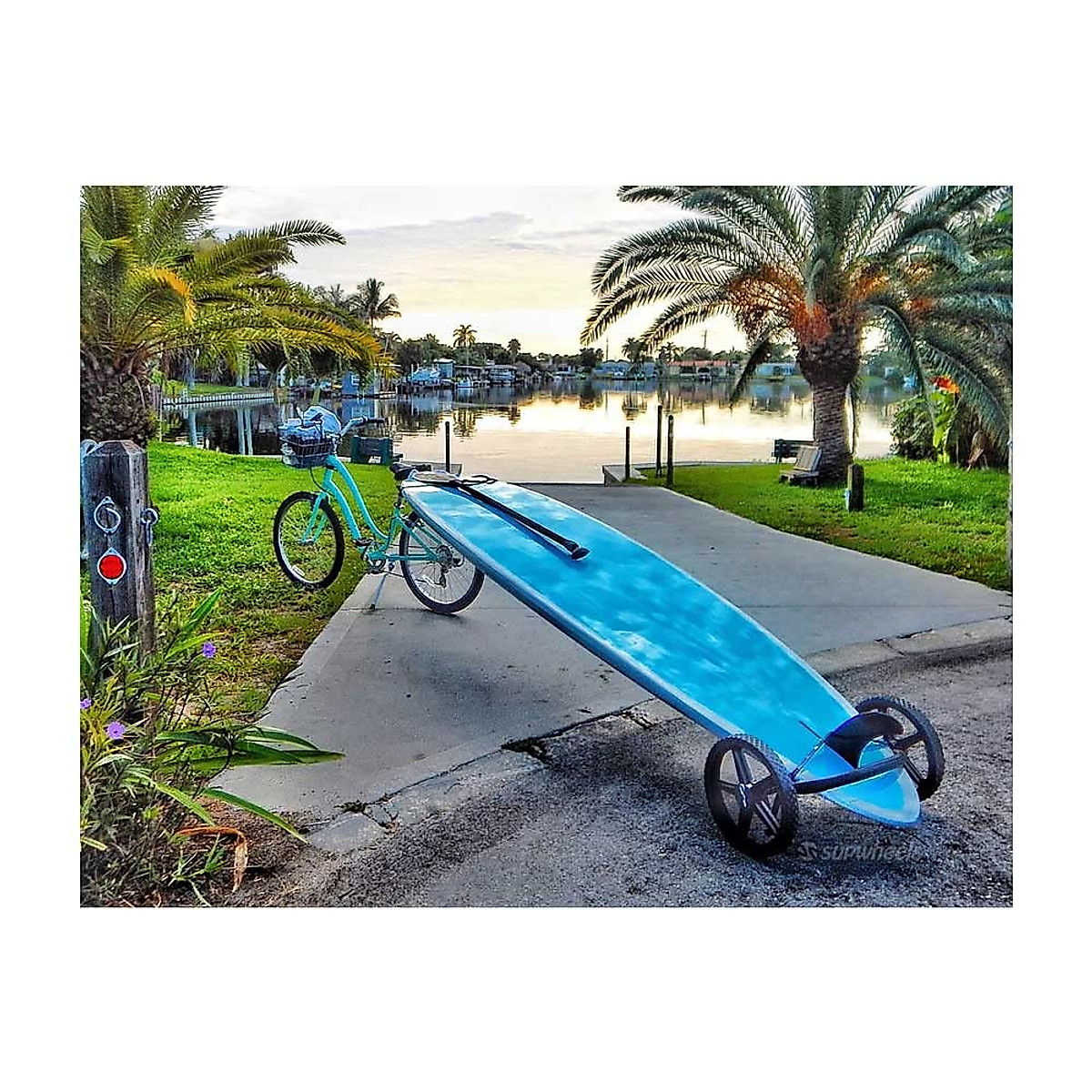 SUP Wheels | Walk or Bike Bundle | Wheel Carry + Bike Strap Handle Combo