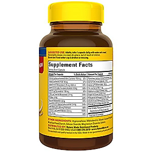 Nature Made Multi + Ginseng, Multivitamin for Women and Men, Daily Energy Supplement, One Per Day, 60 Capsules