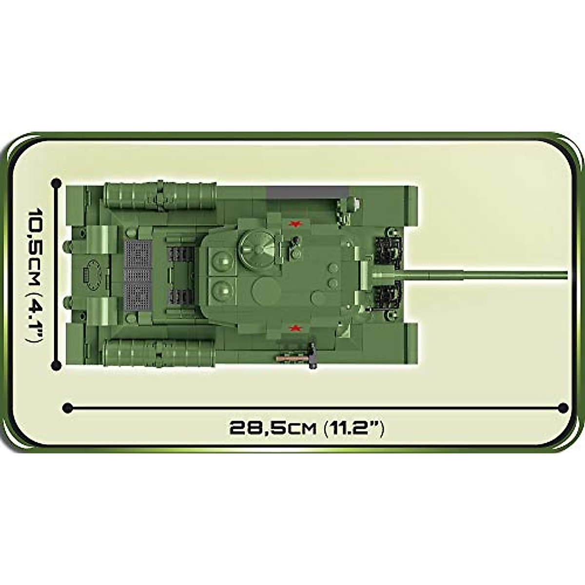 Cobi toys 668 Pcs Historical Collection WWII /2542/ T 34-85, Green