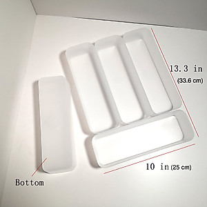 Silverware Organizer small Cutlery Organizer Set Kitchen Drawer Tray Flatware Utensil Holder in small Drawer Divider Storage for Spoons Forks Box Organization