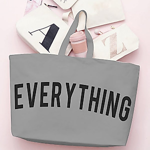 LLYLIU Canvas Tote Bag - Extra Large Shopping Beach Totes Bags Reusable Big Grocery Bag 28" x 8" x 16"