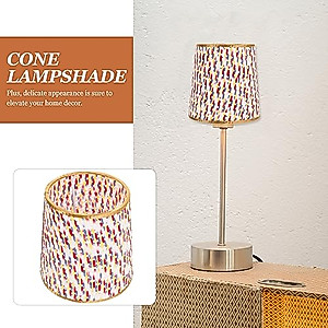 Artibetter desk lamp shell iron ceiling lamp girl conical to weave floor lamp cover lighting lampshade floor light rustic woven lampshade chandelier bohemian decorate floor lamp