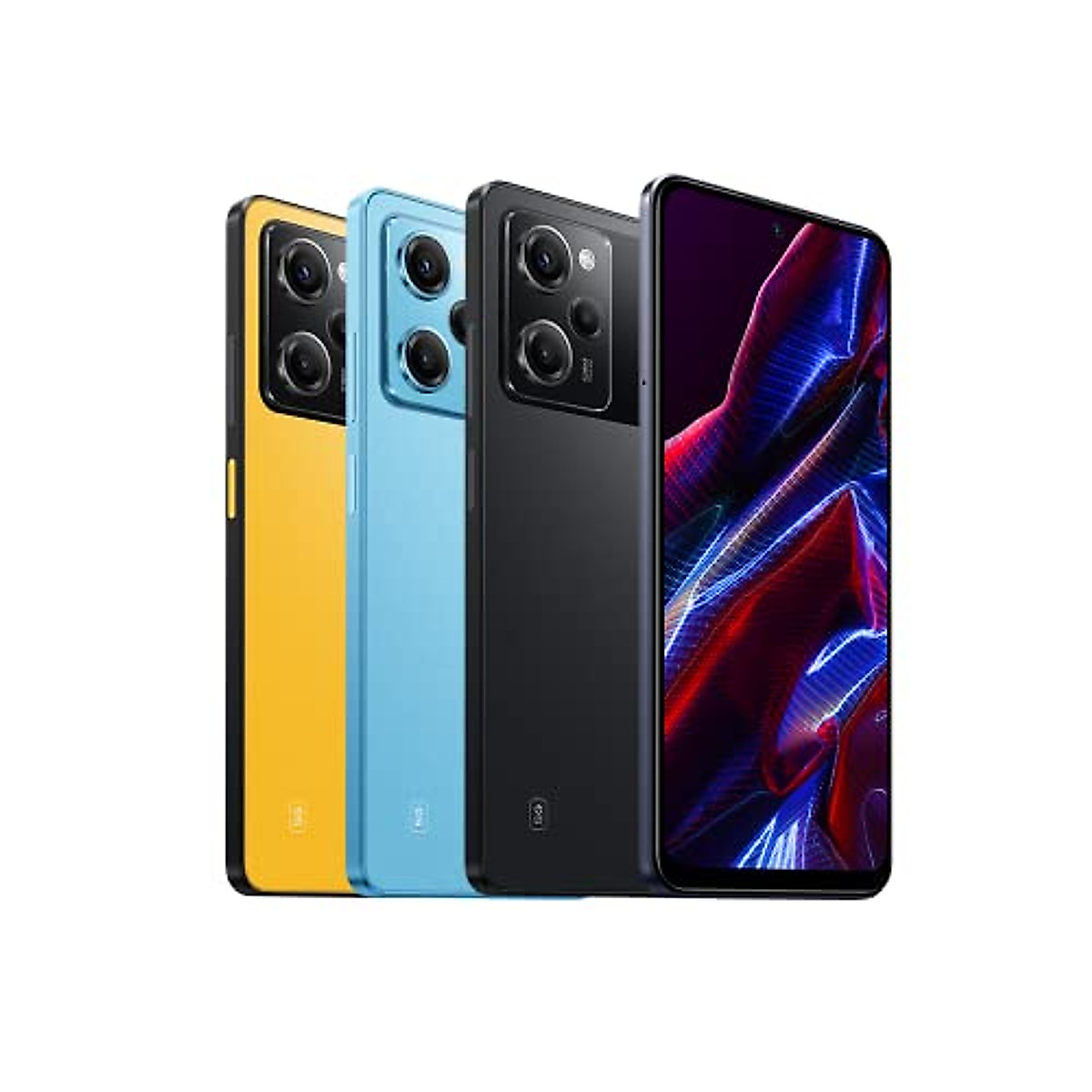 Xiaomi Poco X5 PRO 5G + 4G Volte Global Unlocked 256GB + 8GB GSM 6.67" 108 mp Triple Camera (ONLY Tmobile Mint Tello USA Market) + (Car Fast Car 51W Charger Bundle) (Blue)