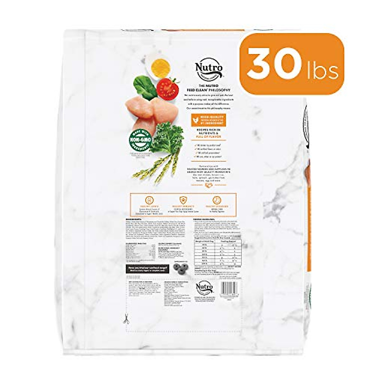 NUTRO NATURAL CHOICE Large Breed Senior Dry Dog Food, Chicken & Brown Rice Recipe Dog Kibble, 30 lb. Bag