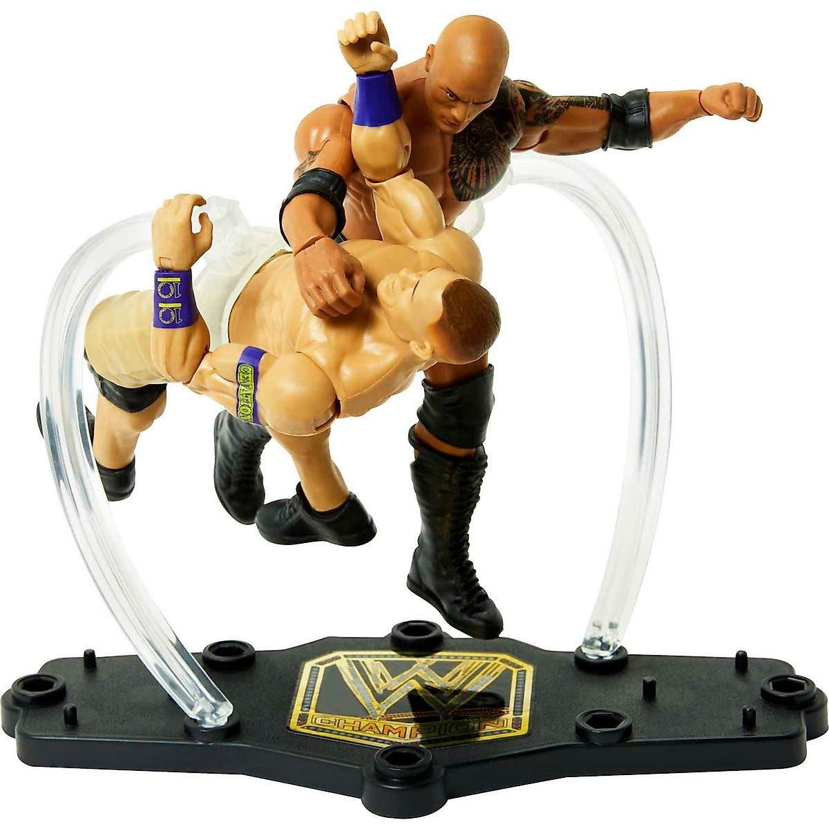 Mattel The Rock vs John Cena Championship Showdown 2-Pack 6-inch Action Figures Monday Night RAW Battle Pack for Ages 6 Years Old & Up