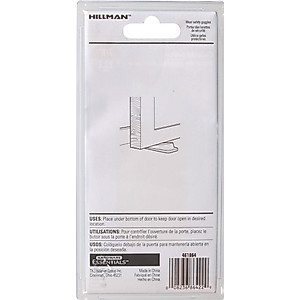 Hardware Essentials 851338 Floor Door Stops Wedges Brown 3" - 2 Pack