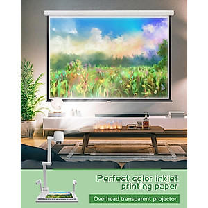 Transparency Film for Inkjet Printers 30 Sheets Transparency Paper Sheets for Overhead Projector 100% Clear 8.5 x 11 Inches